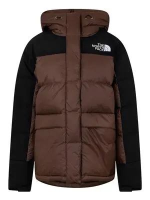 The North Face Colorblock Hooded Down Jacket - Black