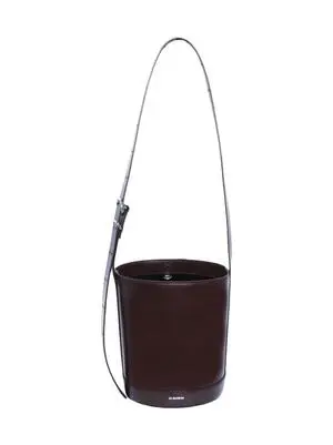 JIL SANDER Cannolo Bucket Bag - Red