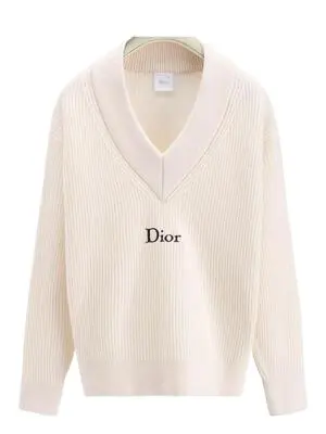 Dior Oversized Sweater - White
