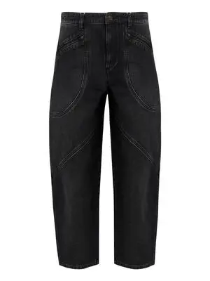 Isabel Marant Étoile Simple And Slim-fit Jeans - Black