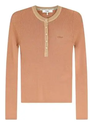 Chloé Chloe' Women Ribbed Wool T-Shirt Multicolor