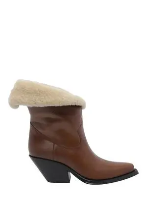 Chloé Azelan Pump Booties - Brown