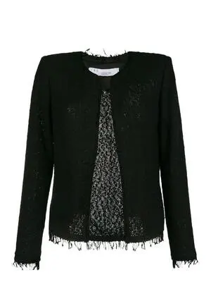 IRO PARIS Iro Shavani Crewneck Fringed Jacket