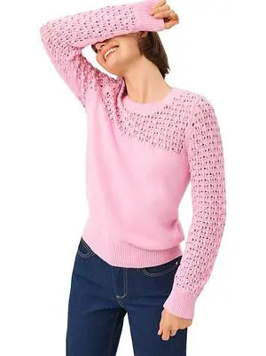Lilly Pulitzer® Daisa Sweater In Straight Fit, Long Sleeves, Crewneck - Pink
