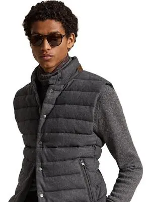 Ralph Lauren The Stanwood Wool-blend Down Vest - Barclay Heather