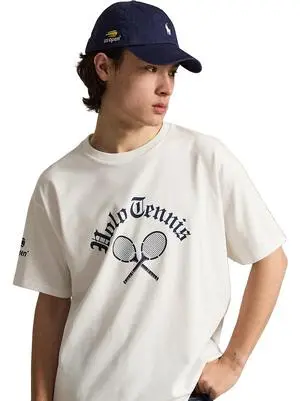 Ralph Lauren Us Open Big Fit Polo Tennis T-shirt - White
