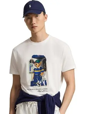 Ralph Lauren Us Open Classic Fit Polo Bear T-shirt - White
