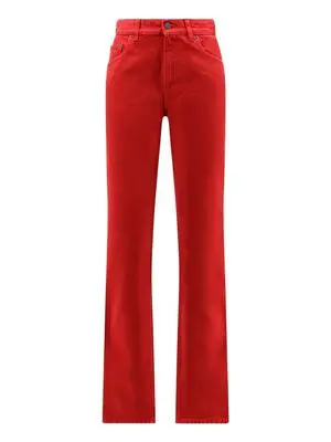 Chloé Cotton Trousers - Multicolor