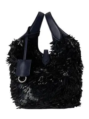 Ralph Lauren Polo Play Beaded Tote & Crossbody - Deep Iris