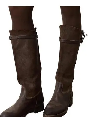 RALPH LAUREN Ward Vachetta Leather Engineer Boot