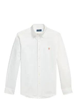 Ralph Lauren Classic Fit Oxford Shirt - White/orange