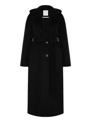 Sportmax Sportmax Women Oversized Pure Wool Coat Black