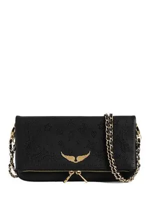 Zadig&Voltaire Rock Perforated Clutch - Black