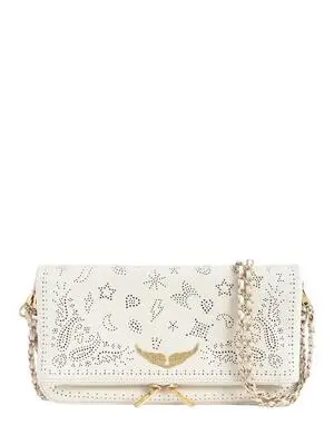 Zadig&Voltaire Rock Perforated Clutch - Flash