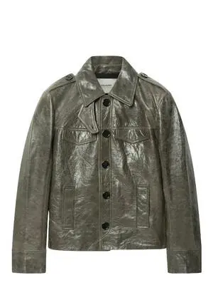 Zadig&Voltaire Veram Jacket Leather - Medium Grey