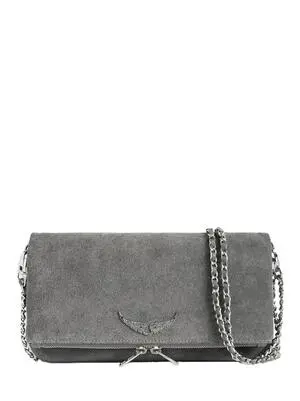Zadig&Voltaire Rock Suede Clutch Road