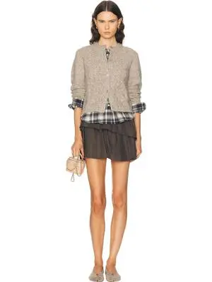 Acne Studios Kunch Cotton Flannel Cardigan - Medium Beige