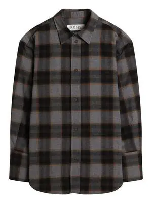 RÓHE Flannel Check Overshirt - Winter Check