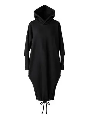 YOGI8APPAREL Dune Drift Hoodie Dress - Black