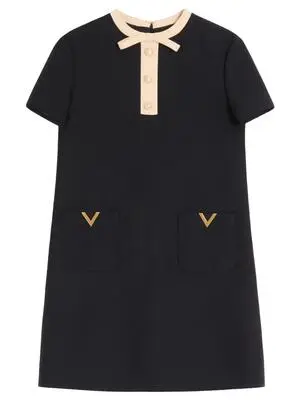 Valentino Garavani Wool And Silk Blend Dress - Multicolor