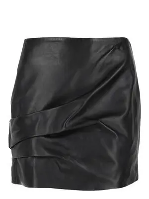 Isabel Marant Étoile Minigonna "agnes" In Pelle - Black