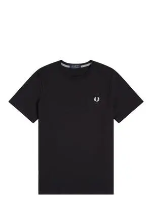 Fred Perry T-shirt Con Logo - Black