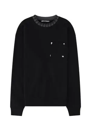 Palm Angels Felpa "palm Rib - Black