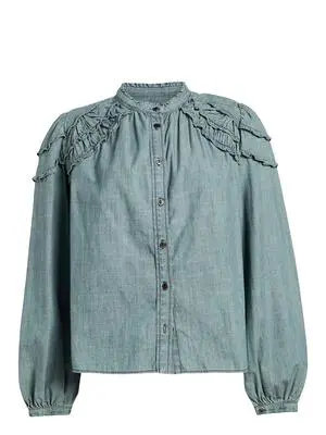 ISABEL MARANT ÉTOILE Colorful Denim Shirt