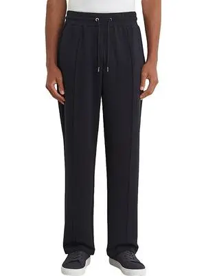 REISS Form Straight Fit Drawstring Jogger Pants - Navy