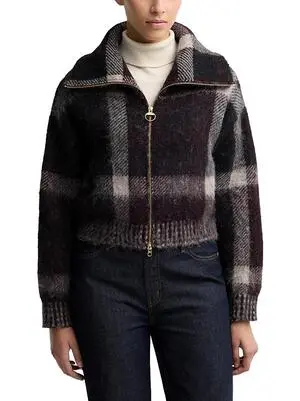 Barbour Carville Tartan Jacquard Bomber Jacket - Multi