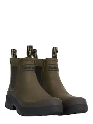 Barbour Breacon Chelsea Welly Boots Olive