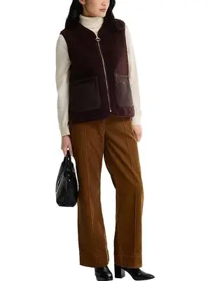 Barbour Bainford Fleece Vest - Fig