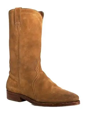 JIL SANDER Bruce Suede Boots Walnut