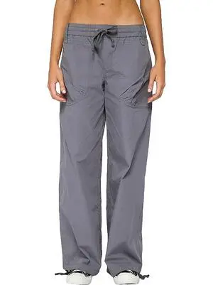 EDIKTED Kathleen Oversized Cotton Cargo Pants - Gray