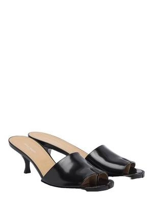 MAISON MARGIELA Tabi Leather Mules - Black