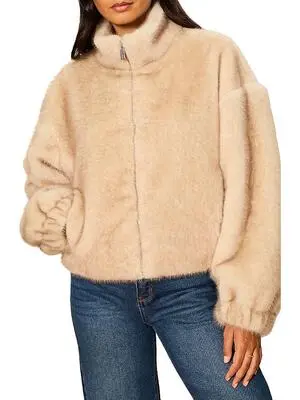 Sanctuary Everest Faux Fur Bomber Jacket - Artic
