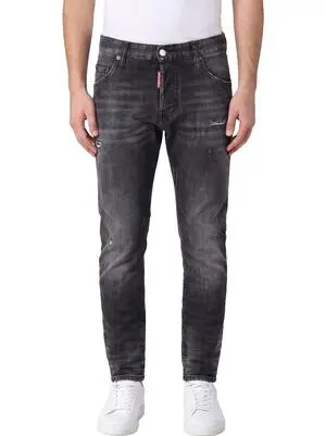 DSQUARED2 Skinny Fit Stretch Denim Jeans With Distressed Effect