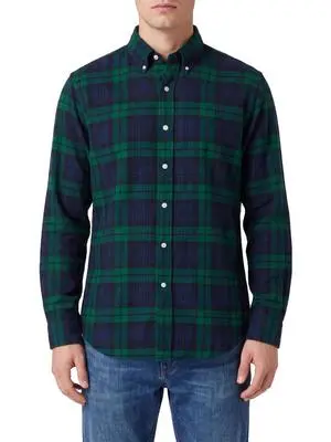 Polo Ralph Lauren Check Stretch Cotton Button-down Shirt - Blue