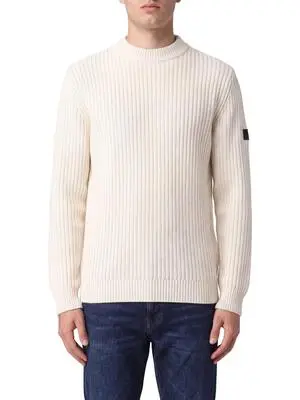Barbour Ribbed Wool And Cotton-blend Crewneck Jumper - White