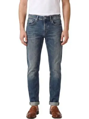 DONDUP George Mid-rise Slim Fit Stretch-denim Jeans - Blue