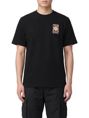 Casablanca Graphic Print Organic Cotton Crew-neck T-shirt - Black 1
