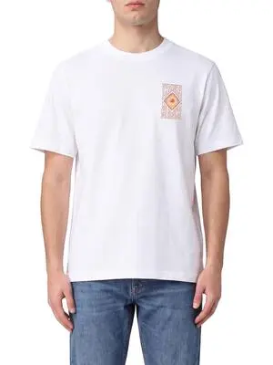 Casablanca Graphic Print Organic Cotton Crew-neck T-shirt - White 2