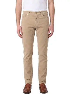 Jacob Cohen Slim Fit Cotton Blend Corduroy Trousers - Brown