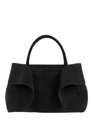 TOTEME Mercer Suede Tote Bag - Black