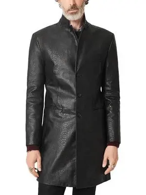 John Varvatos John Varvato Maida Leather Jacket - Black