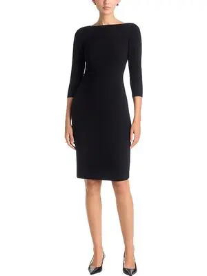 Theory Varetta Admiral Crepe Sheath Dress - Black