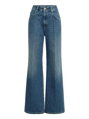 Brunello Cucinelli Flared-leg Denim Jeans - Multicolor