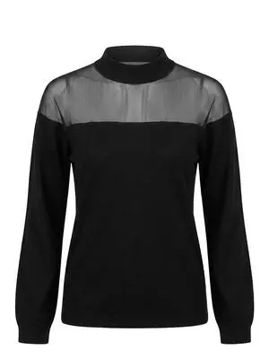 MARIANNE BY MARIE JORDANE Beyonce Wool Sweater Black