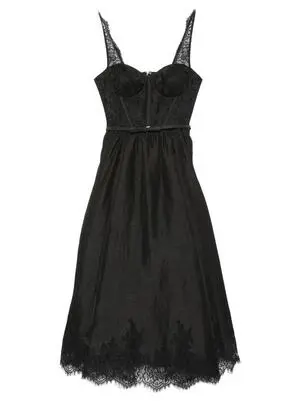 Zimmermann Valiant Silk And Linen Midi Dress - Multicolor