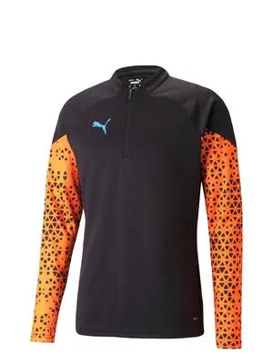PUMA Individualcup Training 1/4 Zip Top 'black - Black/orange